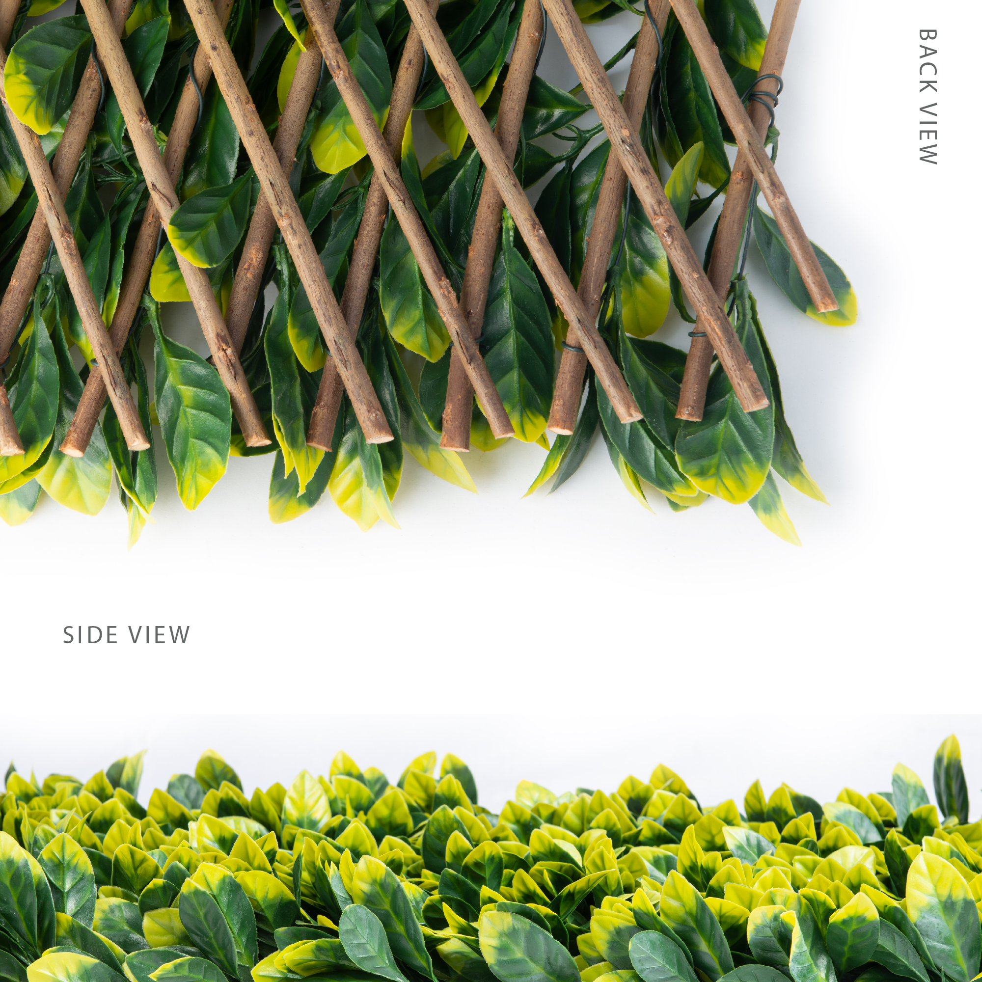 Balcony Privacy Trellis Prime Plus Artificial Laurel Leaf Privacy Fence ...