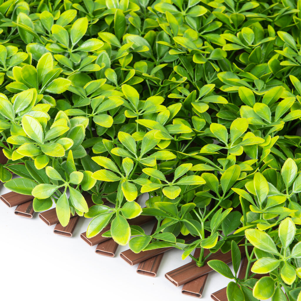 PVC Expandable Trellis 36"X72" Lt Schefflera Leaves