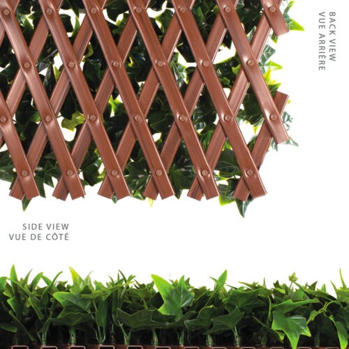 PVC EXPANDABLE TRELLIS 36 in x 72 in IVY LEAVES - Naturae Decor
